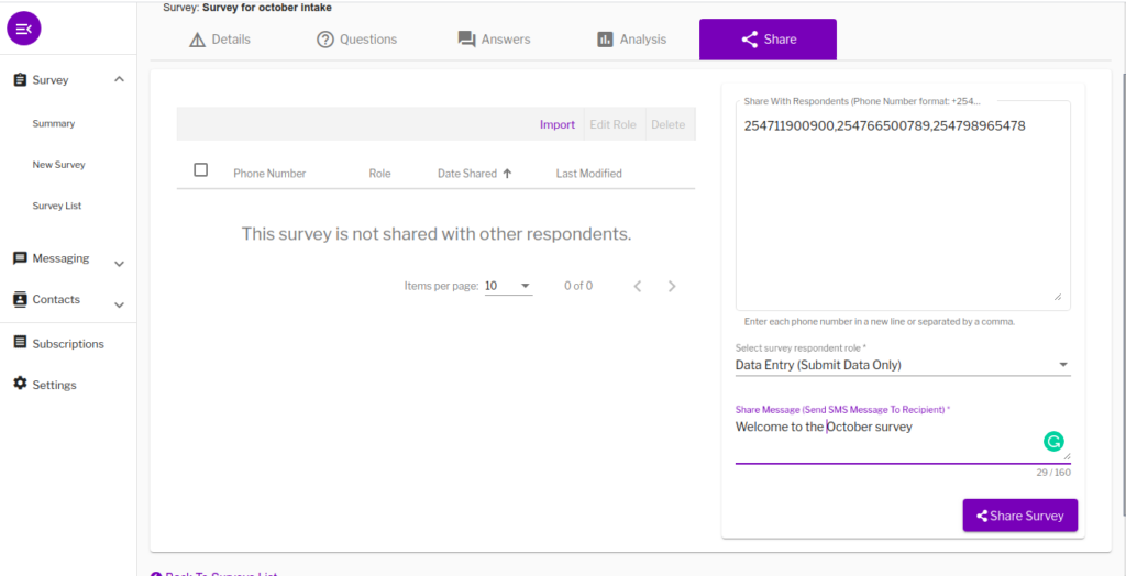 share-survey | Eneza Telecom